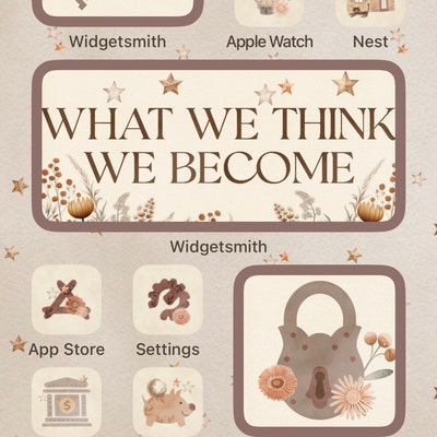 Cozy Fall App Icon Set Autumn Aesthetic Ios App Icons Custom - Etsy