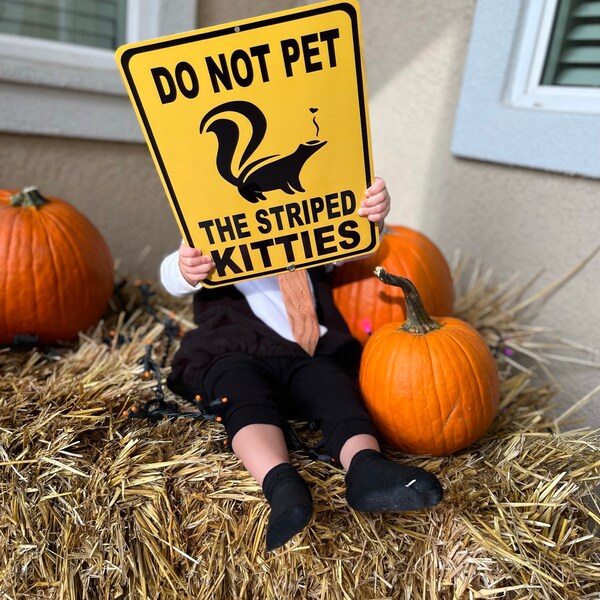 Skunk Warning Sign, Striped Kitties, Skunks - Etsy