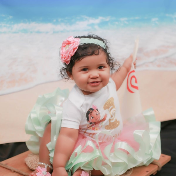 18”x11” Moana Birthday Reclaimed Wood Boat Photo Prop Moana Inspired ...