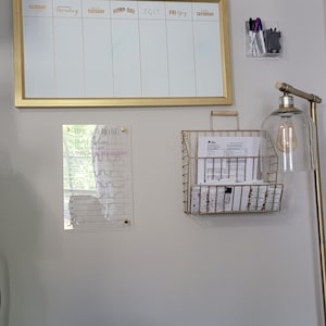 Acrylic to Do List for Wall Dry Erase Board Clear Acrylic Calendar ...