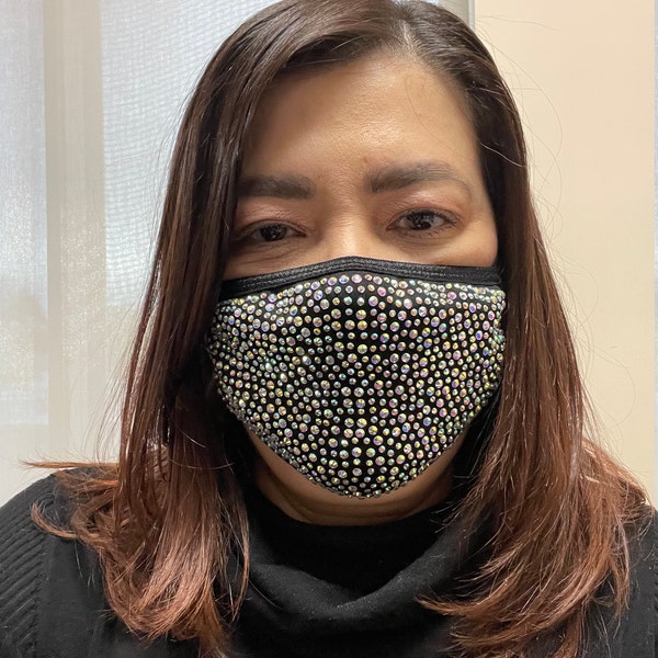 Black Spiked Leather Face Mask Punk Rivet Mask Biker Riding Mask Gothic ...