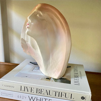 Vintage Jumbo Paper Clip Note or Photo Holder Metal Marble Stone Office ...