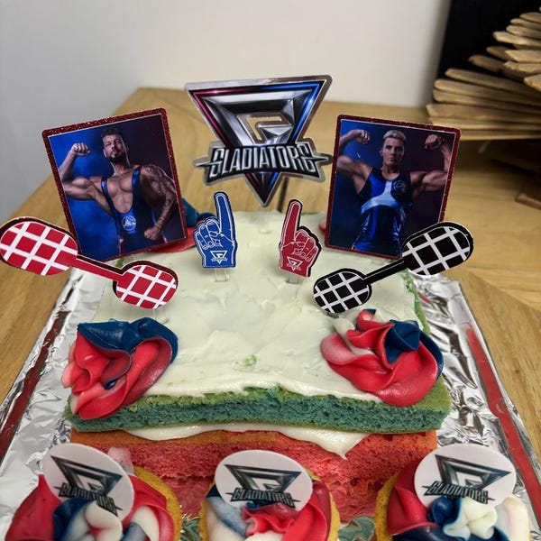 Gladiators Cake Topper Set. - Etsy UK