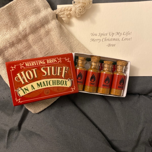 Hot Stuff in A Matchbox, World's Hottest Chilli Powders, Foodie Gift ...