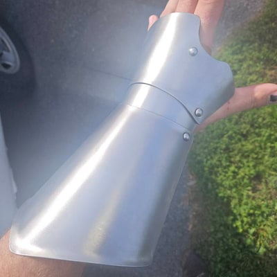 Gorget Neck Guard SCA Larp Armour 18ga Gauge Mild or 16ga Stainless ...