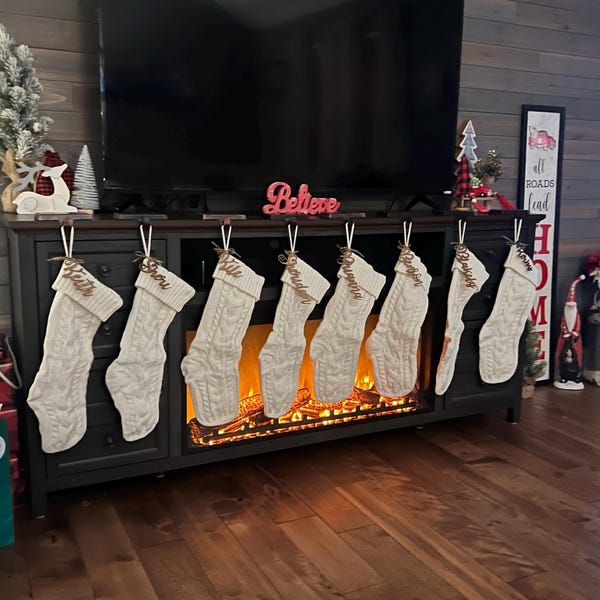 Stocking Name Tags Wooden Personalized Stocking Tag Fragile Nametag ...