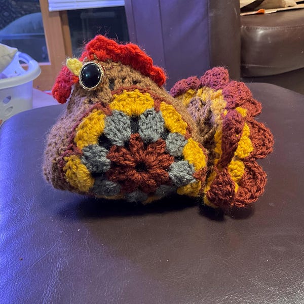 CROCHET PATTERN: Granny Square Chicken - Etsy