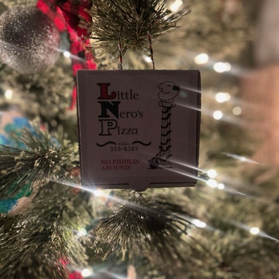 Home Alone Inspired Little Nero's Pizza Box Ornament WITH PIZZA INSIDE ...