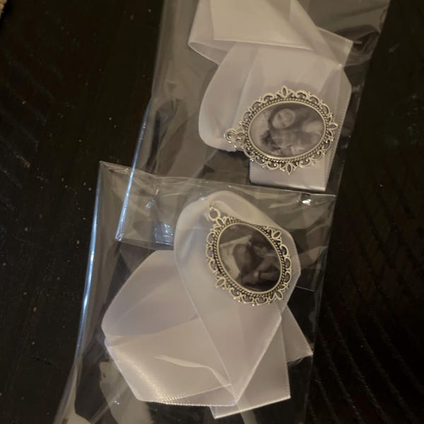 Memory Remembrance Bouquet Charm, Locket, Brooch Personalised With Any ...