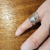 Sterling Silver Stacking Ring Set of Ten, Rain Droplet - Etsy
