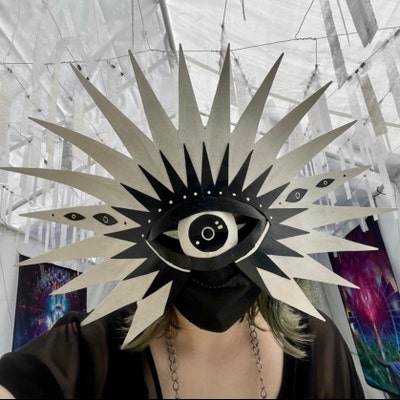 All Seeing Eye 3D Papercraft Mask Template, Paper Mask, Unique ...