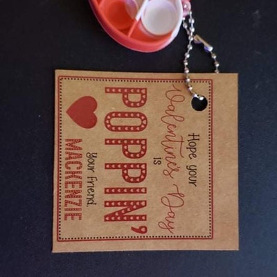 CUSTOM Hope Your Valentines Day is Poppin Digital Printable Pop It ...