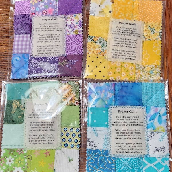 Mini Prayer Quilt - Pink - Etsy
