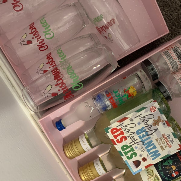 Christmas Sip Sip Hooray Winter Vacay Teacher Thank You Tag, Holiday ...