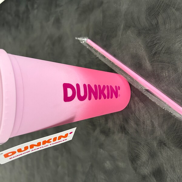 NEW 2023 Spring Original DUNKIN’ 24oz Ombre Acrylic Rainbow Tumblers - Etsy
