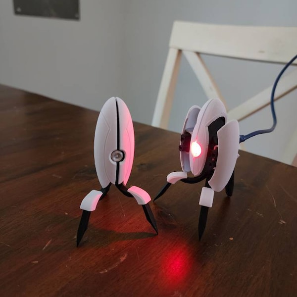 Sentry Turret From Portal - 3D Printed Model With LED Lighting - Video ...