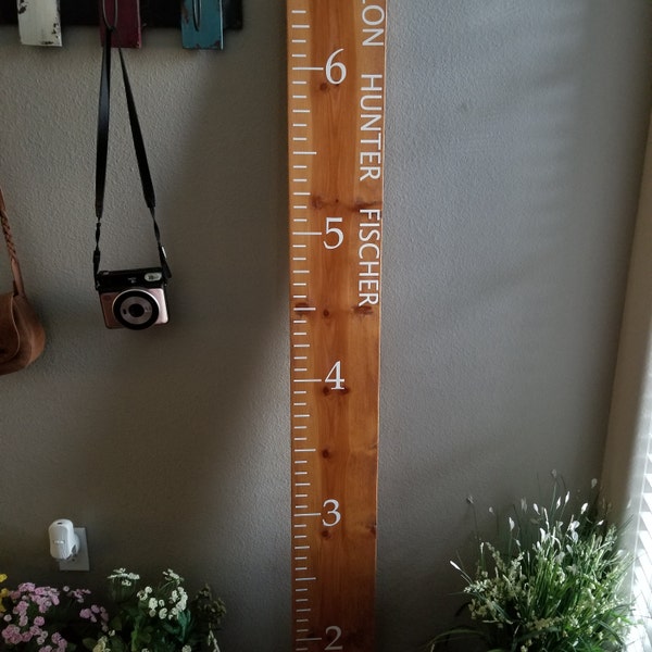 DIY Growth Ruler Chart Decal Kit / Growth Ruler Decals / Custom Growth ...