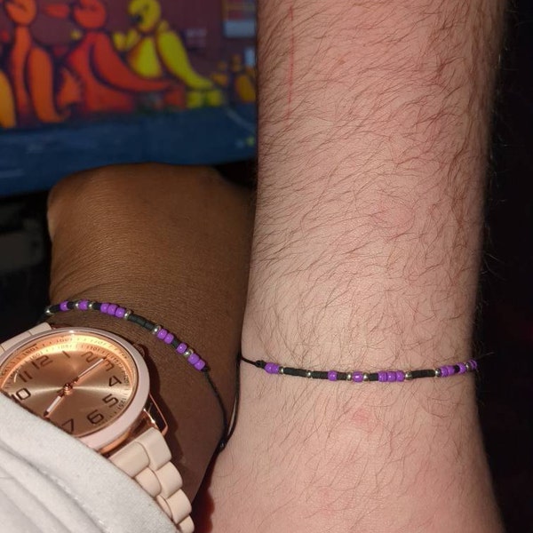 I Love You Morse Code Bracelet, Couples Bracelet Set, Matching ...