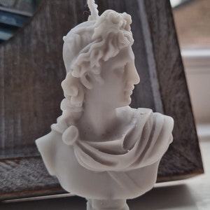 The Apollo Head Candle Ancient Greek God Bust Soy Wax - Etsy