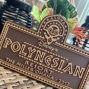 Custom Tiki Bar Sign 3D Printed Personalized Polynesian Gift - Etsy