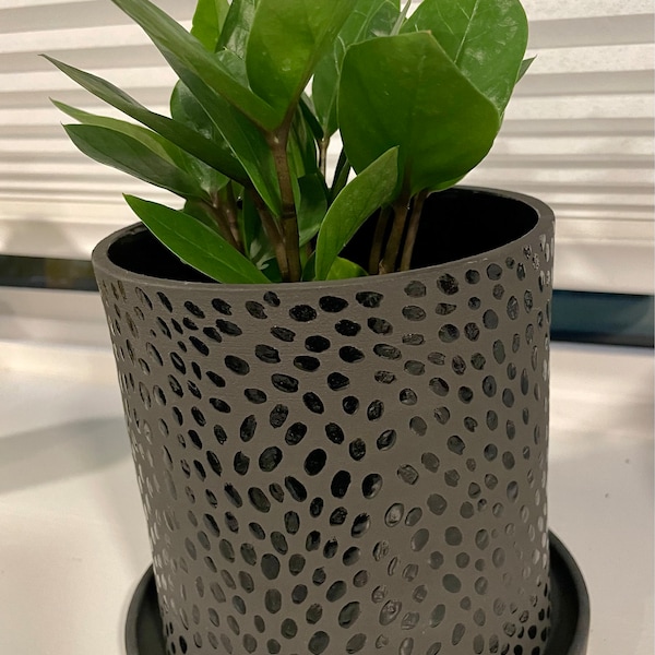 COLLAGE SHAPE Planter-with Drip Tray and Drainage Hole. Made From ...