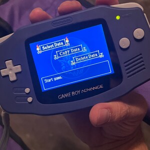 White Game Boy Advance GBA Console With Ips V5 Backlight Backlit LCD ...