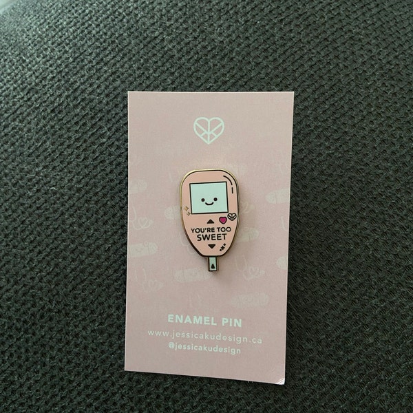 Glucometer Enamel Pin - Etsy