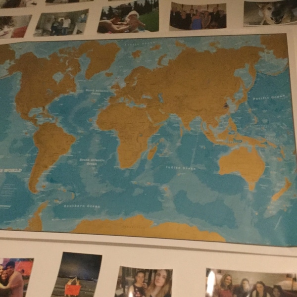 Scratch the World ® Watercolour Edition Map - Scratch off Places You ...