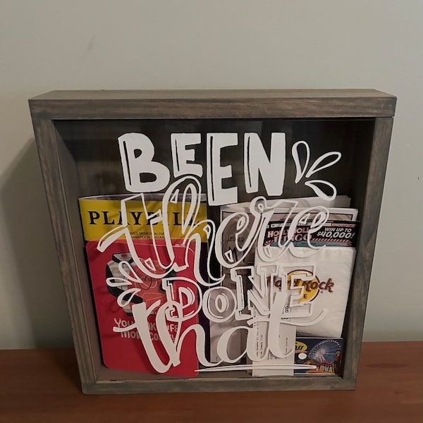 Personalized XL Shadow Box Handmade Shadow Box Rustic Shadow Box Gift ...