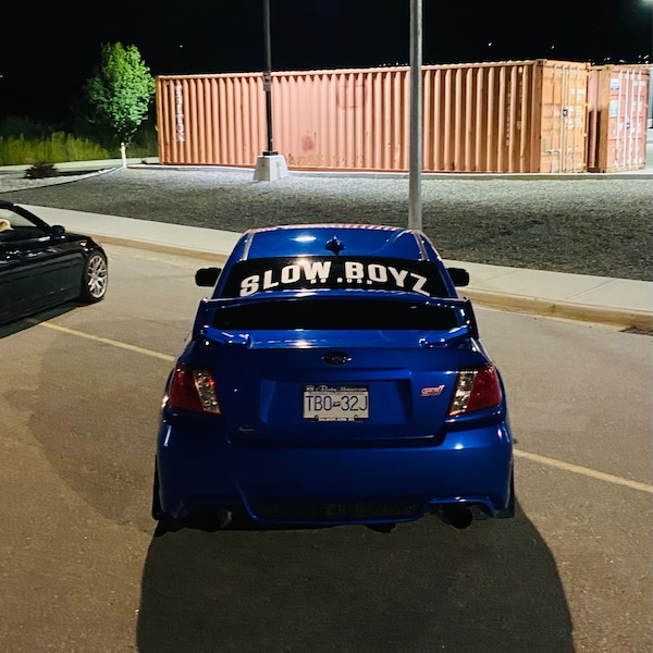 Slow Boyz - No Rush V1 Windshield Rear Window Decal Car Sticker Banner ...