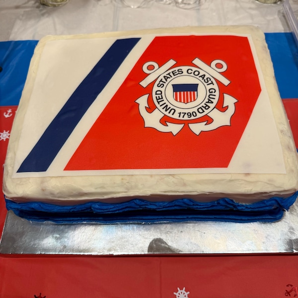 COAST GUARD Edible Birthday Party Cake Topper 1/4 Sugar Sheet Custom ...