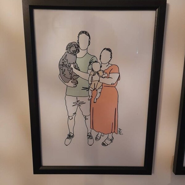 Custom Drawing Print // Personalised Art - Etsy UK