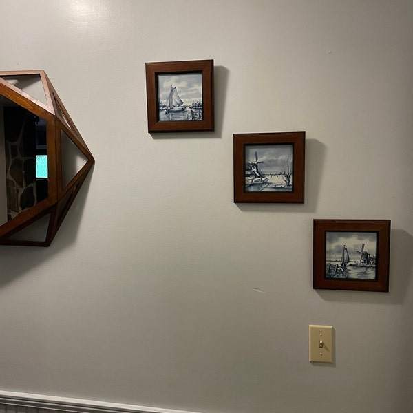 Tile Frame Six Inch Mahogany - Etsy