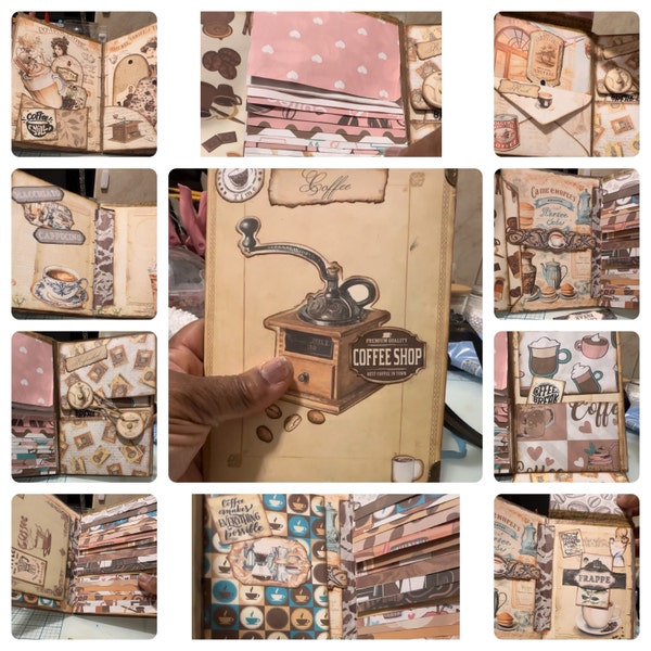 Junk Journal Ephemera, Coffee Shop, Scrapbook Digital Download ...