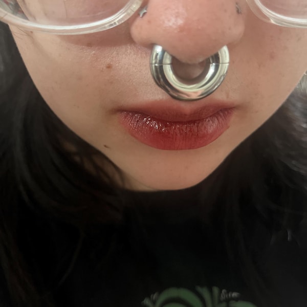 Tribal Dream Ring 12mm Gauge (0000g) 316L Stainless Steel Segment Ring ...