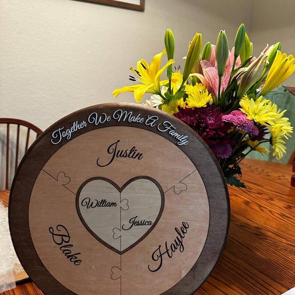 Unity or Family Puzzle, Blended Family, Unity Alternative, Wedding ...