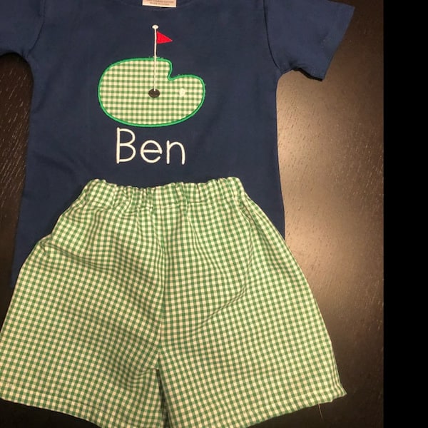 Golf Applique Machine Embroidery Design - Etsy