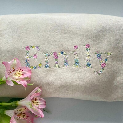 Floral Alphabet Machine Embroidery Design Small Letters With - Etsy