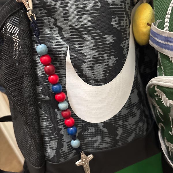 MINI PURE GOLD Wall Rosary - Felt Ball Rosary - Catholic Gift - Rosary ...