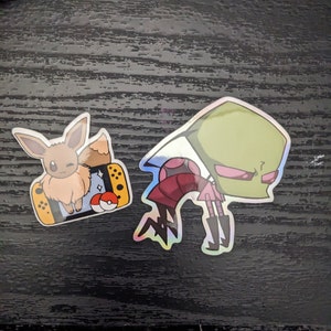 Invader Zim Vinyl Sticker Sheet 11 Tiny Stickers Zim Dib - Etsy