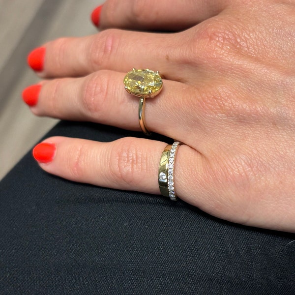 Children's 14K Gold-plated Baby Ring, Toe or Pinky Ring With Clear CZ ...