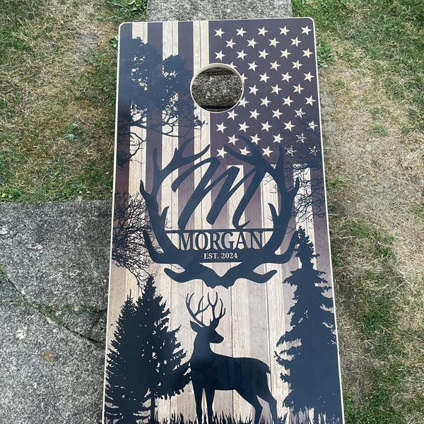 Custom Cornhole Wraps / Easy to Apply! / Custom Cornhole Board Skins ...