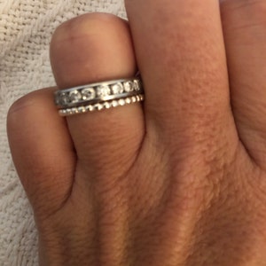 Sterling Silver Ball Bead Ring, Silver Bubble Ring, Beaded Rings for ...