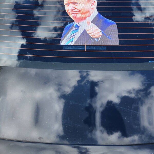 Ride With Trump ..thumbs Up...window Sticker + 2 Trump 2024 Decals ...