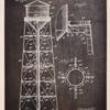 Oil Field Decor, Oil Rig Art, Oil Rig Print, Oil Rig Blueprint, Oil Rig ...