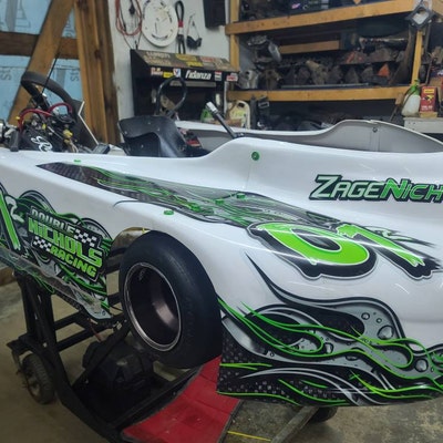 Go Kart Racing Wraps, Graphics, Decals, Stickers, Numbers, Logos, MONEY ...