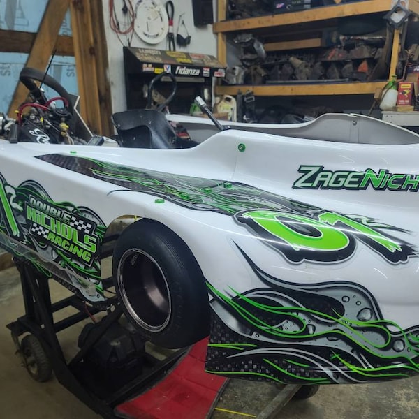 Go Kart Racing Wraps, Graphics, Decals, Stickers, Numbers, Logos ...