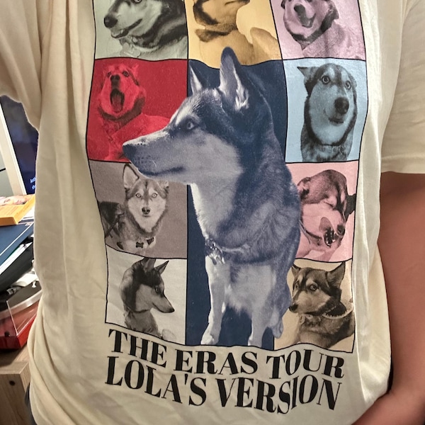 Customizable Eras Comfort Colors Tee, Eras Tour Gift for Dog Mom, Swift ...