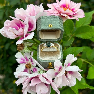 Luxury Antique Style Mini Ring Box, Victorian Style Jewelry Box ...