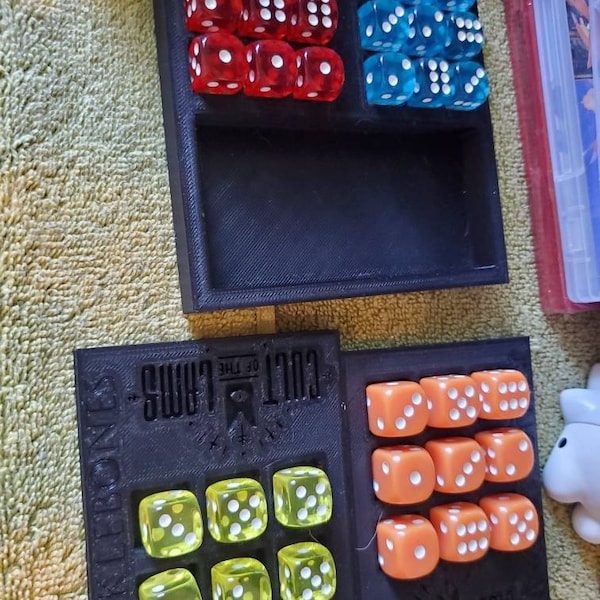 Black Compact Cult of the Lamb Knucklebones Game - Etsy